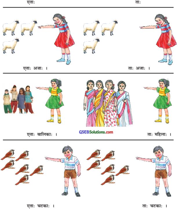 GSEB Solutions Class 8 Sanskrit Chapter 2 चित्रपदानि – 2 – GSEB Solutions